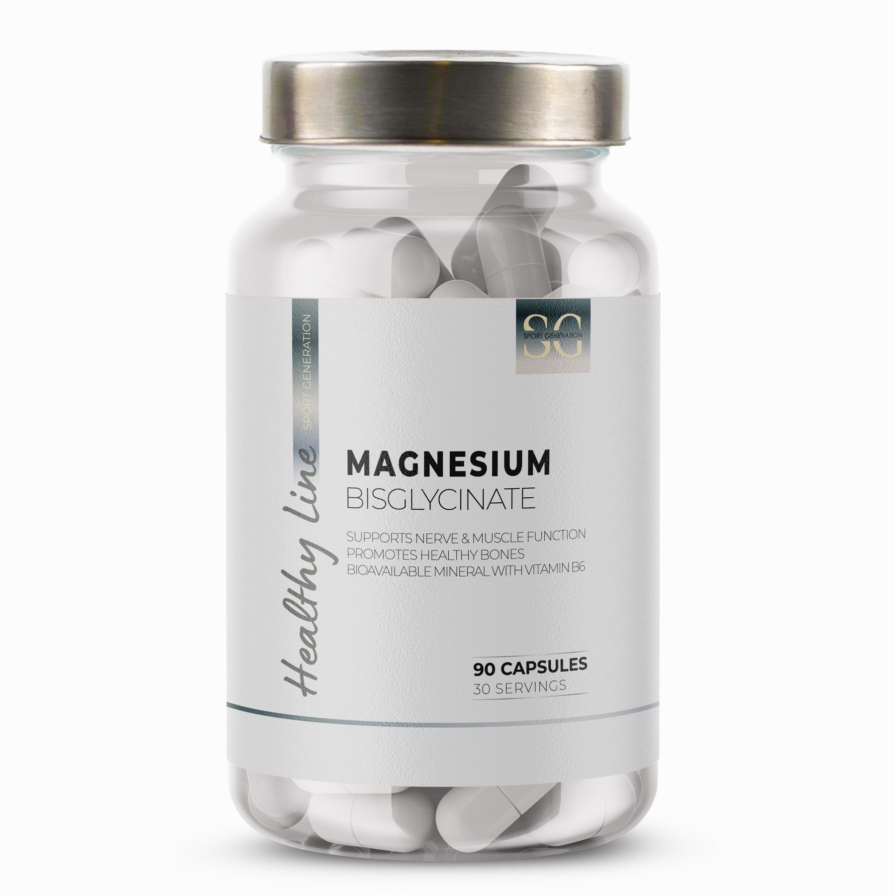 Магний Sport Generation Healthy Line Magnesium Bisglycinate 90 капс ...