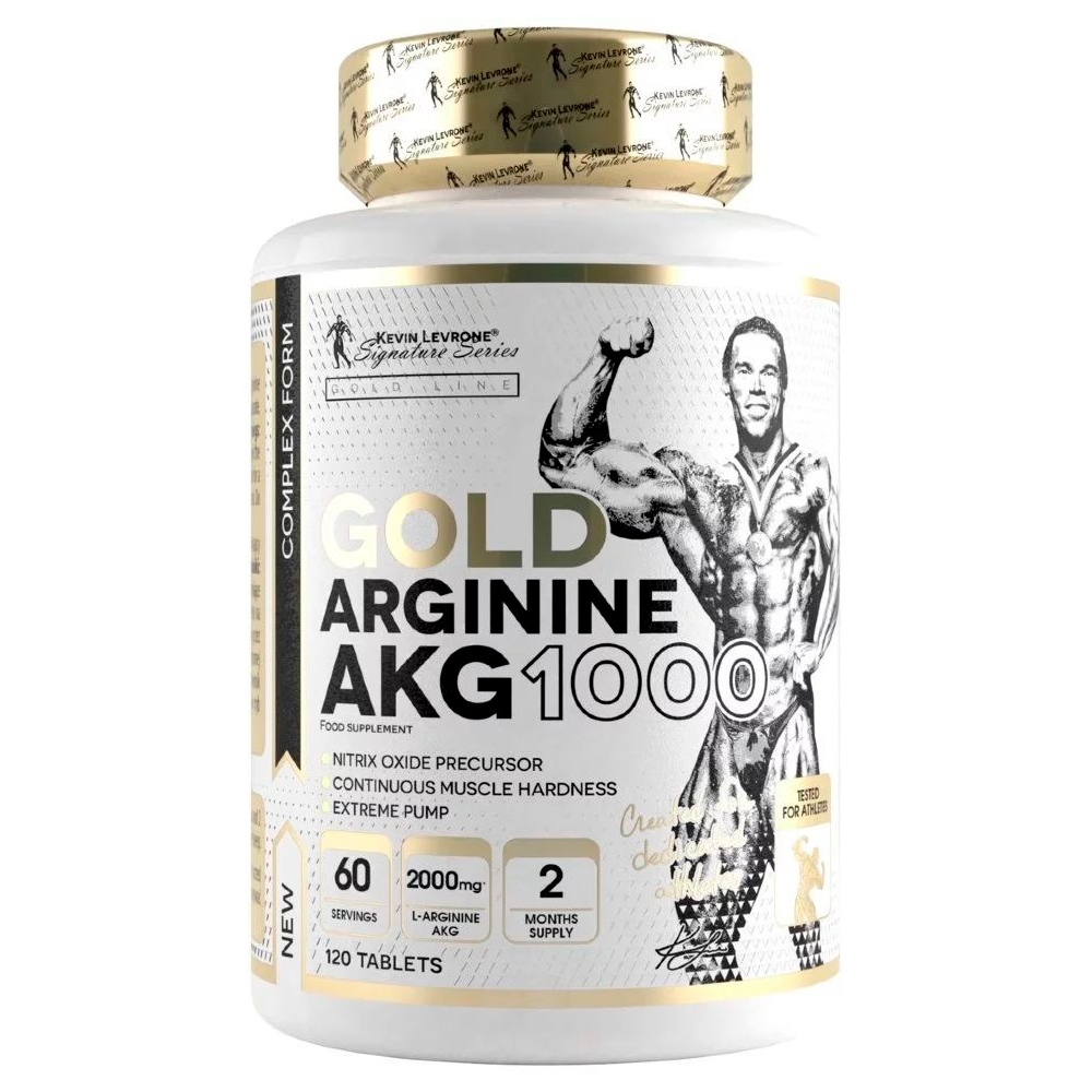Аргінін Kevin Levrone Gold Line Gold Arginine AKG 1000, 120 табл ...